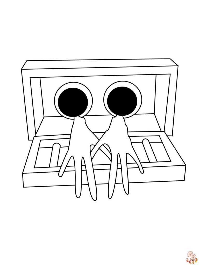 Coloriage Rainbow Friends à imprimer - GBcoloriage