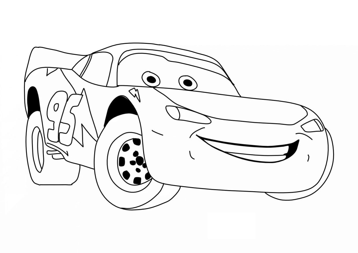 Coloriage Flash McQueen des dessins à imprimer pour les enfans