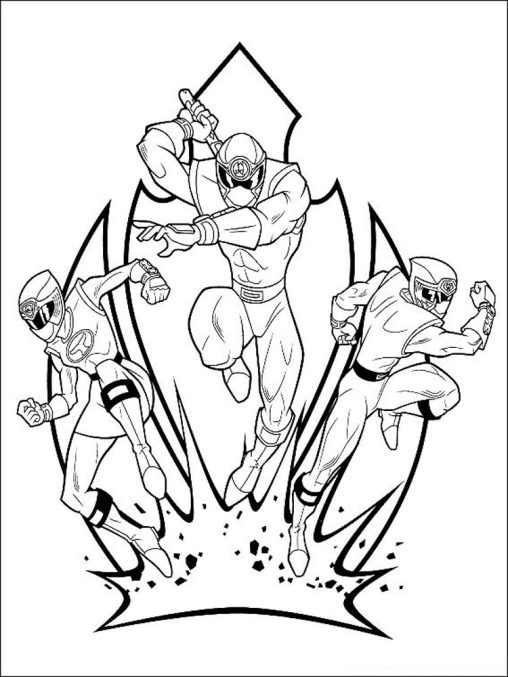 Coloriage Power Rangers des dessins à colorier pour les fans