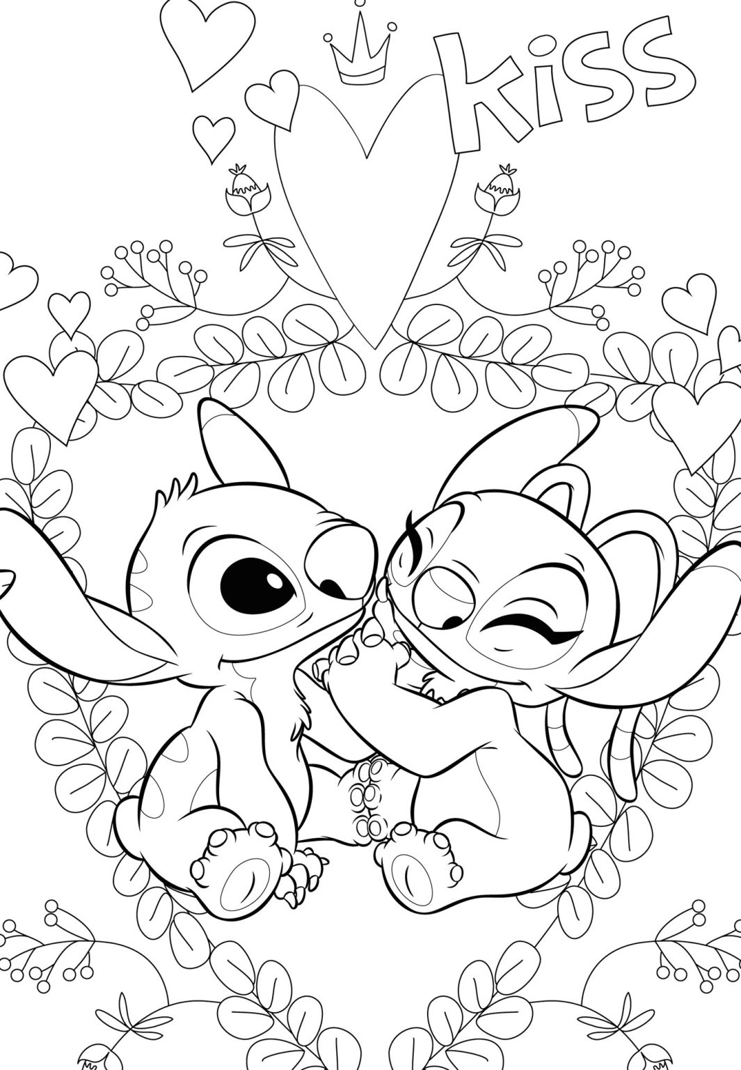 Coloriage Stitch et Angel Des dessins à imprimer pour tous les fans Coloriage Stitch et Angel Des dessins à imprimer pour tous les fans