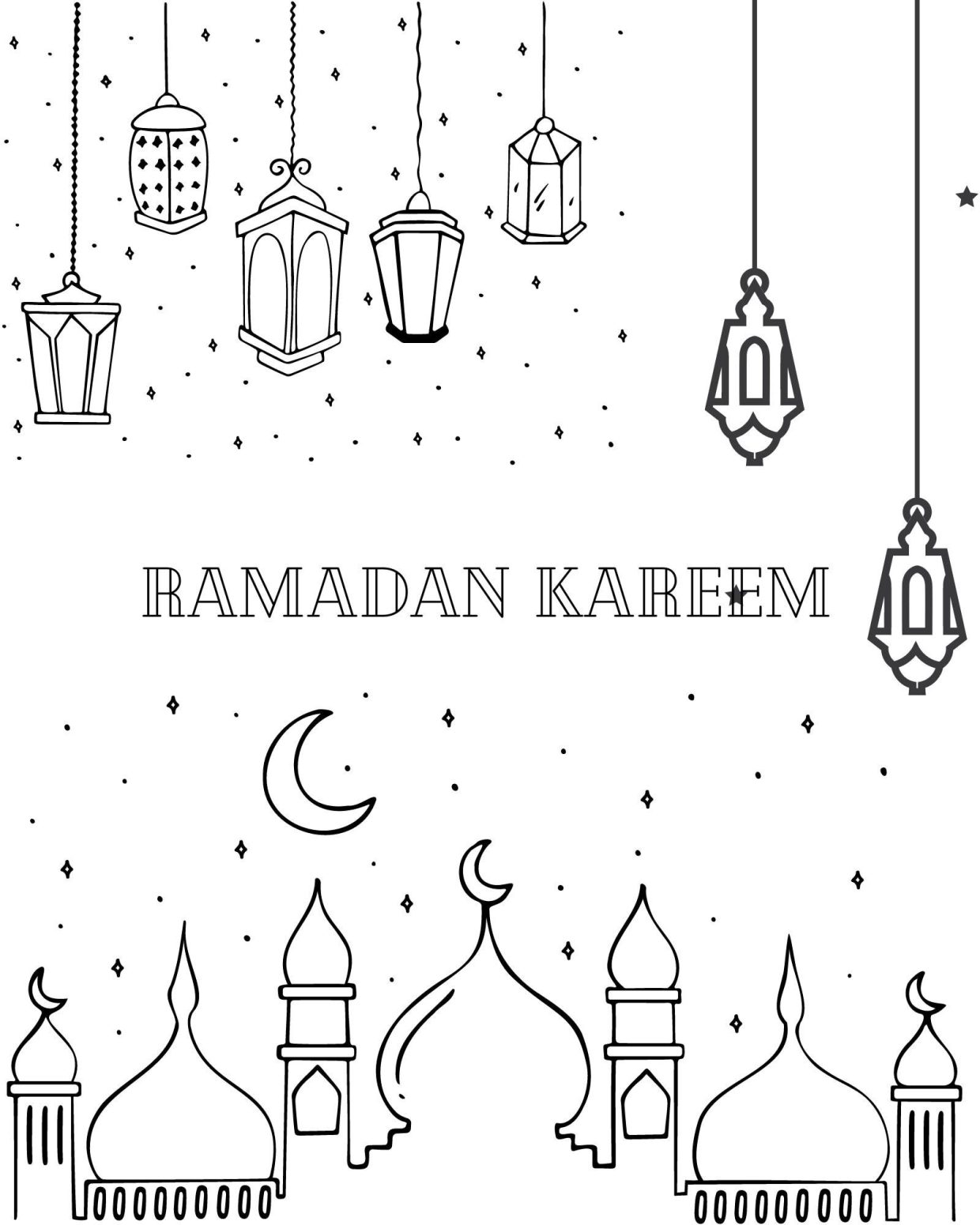 Découvrez les meilleurs coloriage à imprimer pour le Ramadan