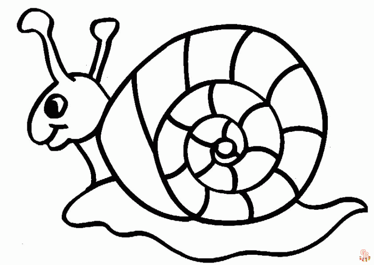 Coloriage Hugo l'Escargot des pour les enfants