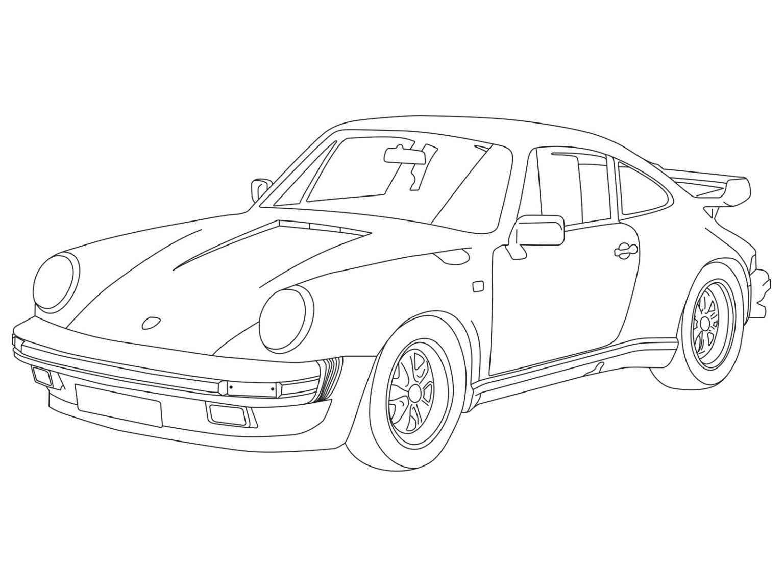 Coloriage Porsche Des dessins à imprimer pour les fans