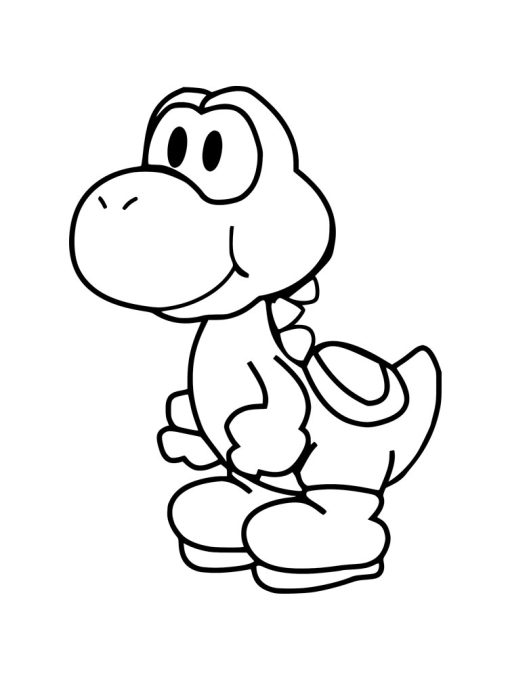 Coloriage Yoshi dessins à imprimer pour les fans