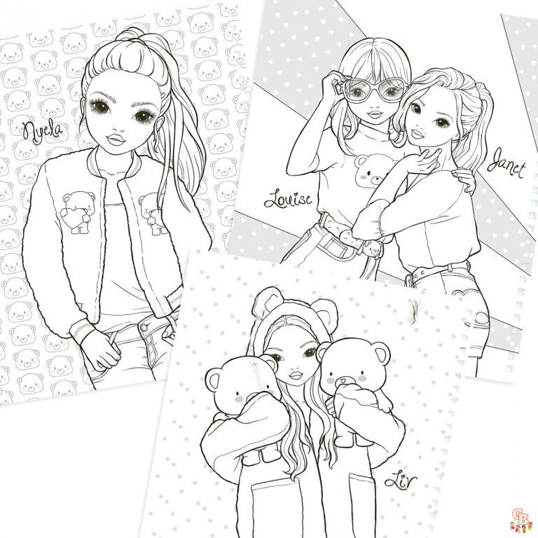 Découvrez les meilleurs coloriage Top Model à imprimer