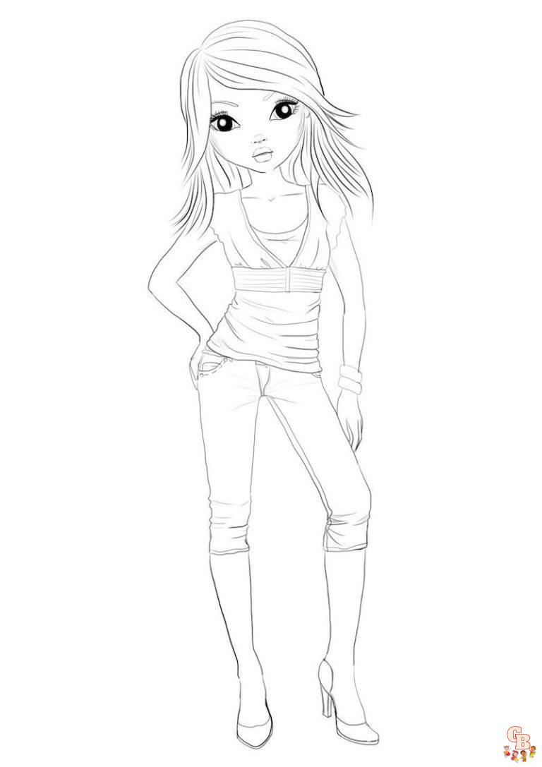Découvrez les meilleurs coloriage Top Model à imprimer