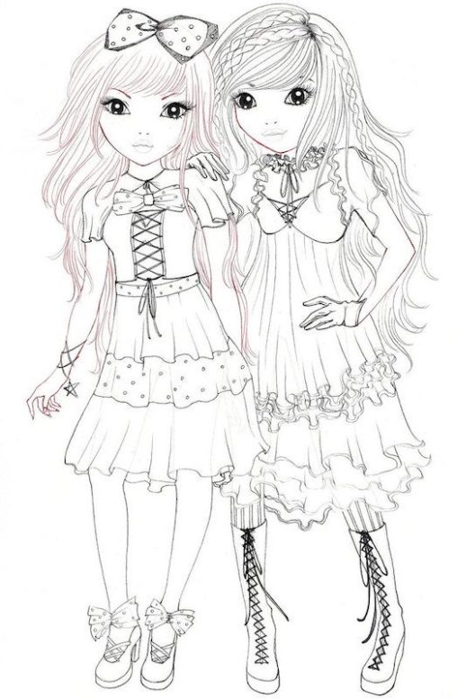 Découvrez les meilleurs coloriage Top Model à imprimer