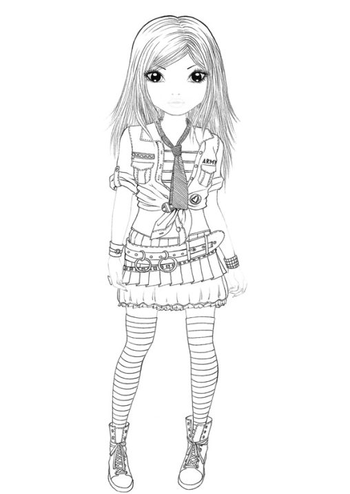 Découvrez les meilleurs coloriage Top Model à imprimer