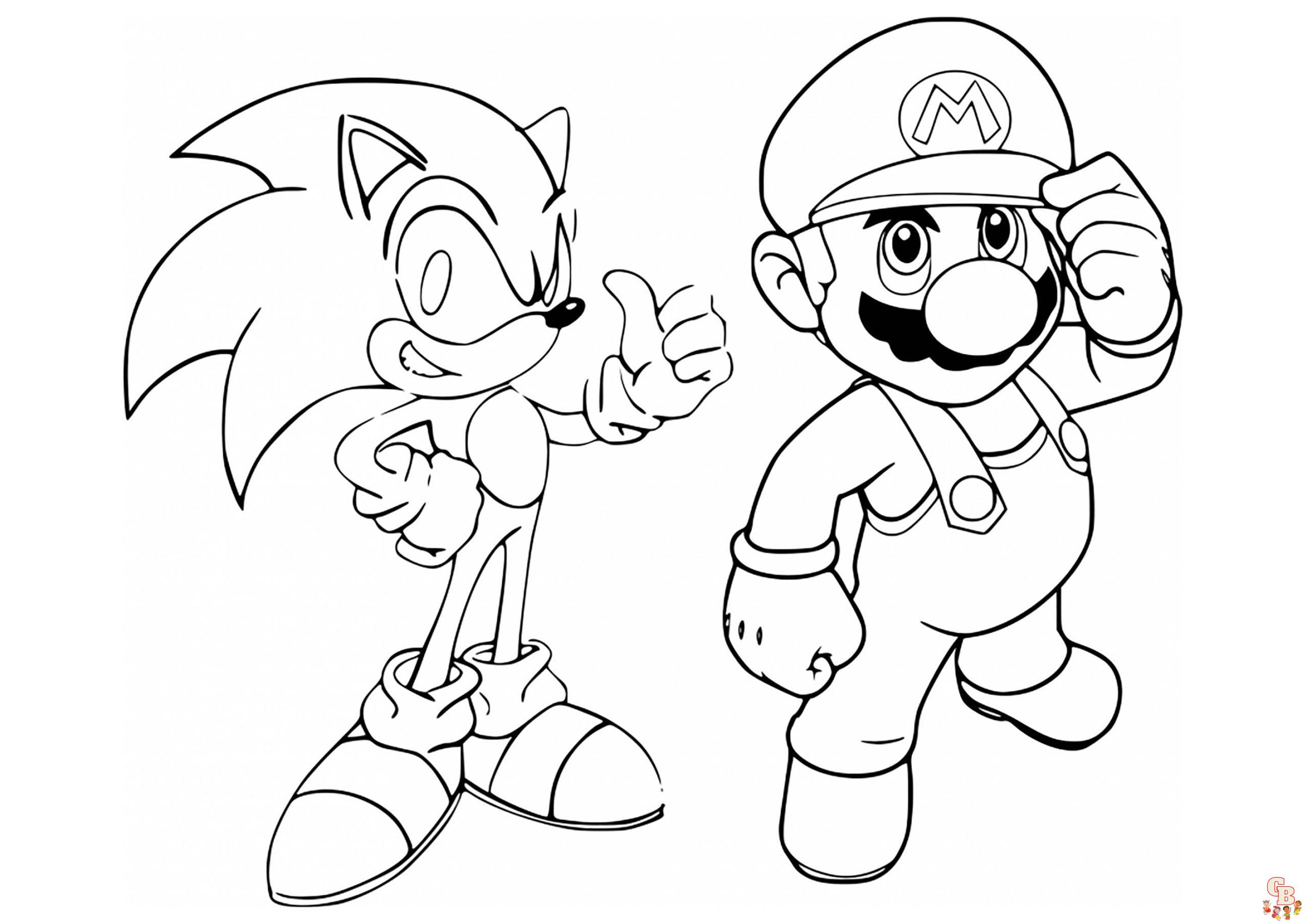 Coloriage Sonic and Friends Des dessins à imprimer pour les fans