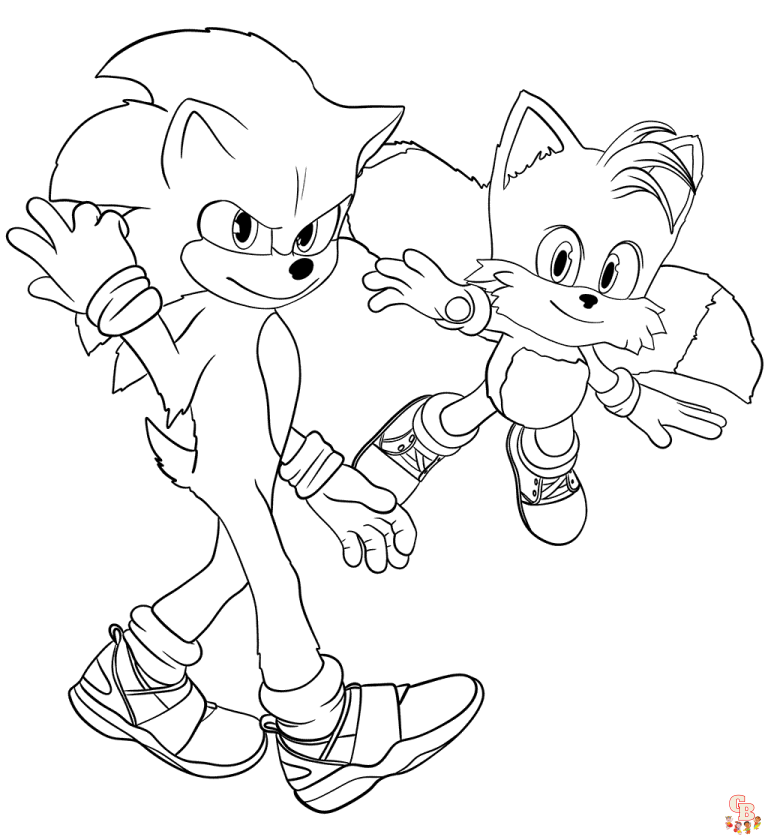 Coloriage Tails Sonic Des dessins à imprimer pour les fans