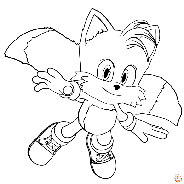 Coloriage Tails Sonic Des dessins à imprimer pour les fans
