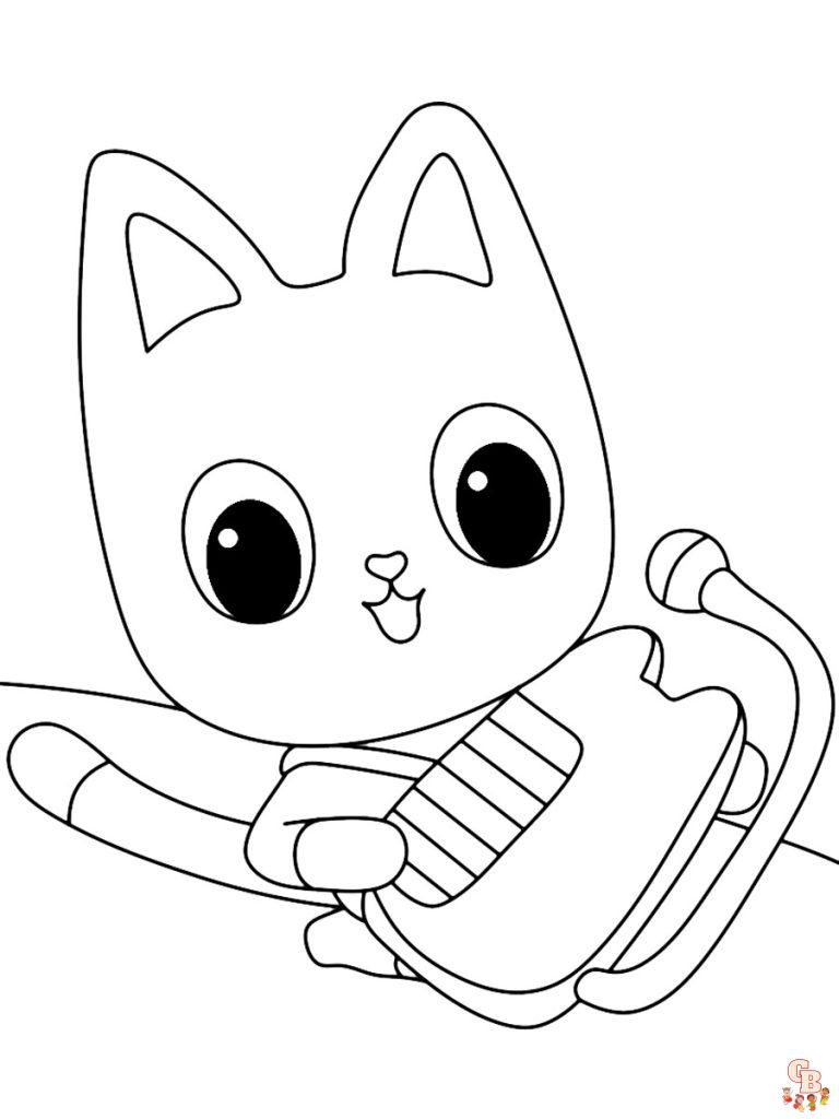 Coloriage Gabby Chat Des heures de divertissement avec
