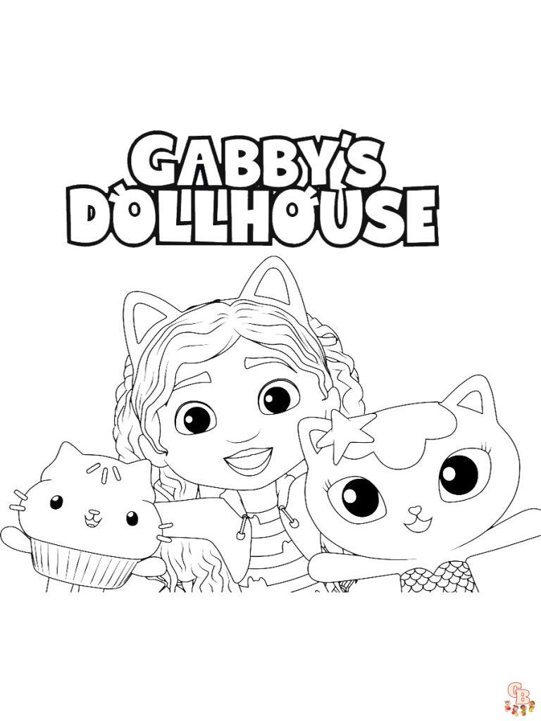 Coloriage Gabby Chat Des heures de divertissement avec