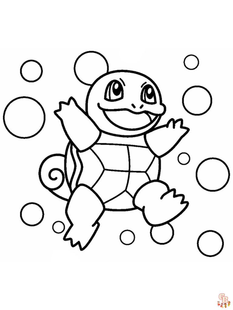 Coloriage Carapuce Des dessins à colorier gratuits de ce Pokémon mignon ...
