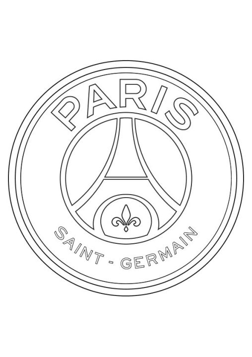 Coloriage PSG Des Dessins à Colorier pour les Fans