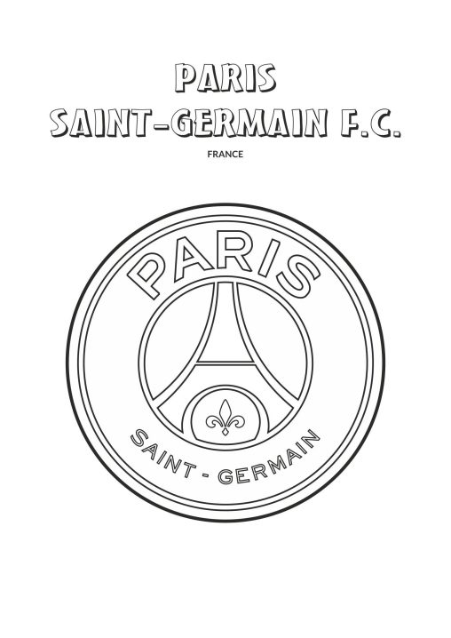Coloriage PSG Des Dessins à Colorier pour les Fans