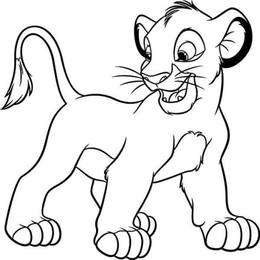 Coloriage Simba Imprimez des Dessins à Colorier Simba en ligne