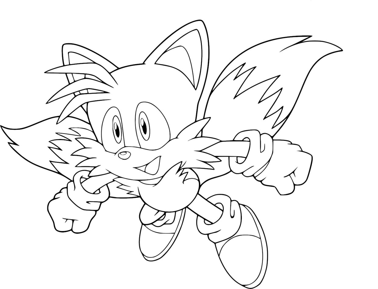Coloriage Tails Sonic Des dessins à imprimer pour les fans