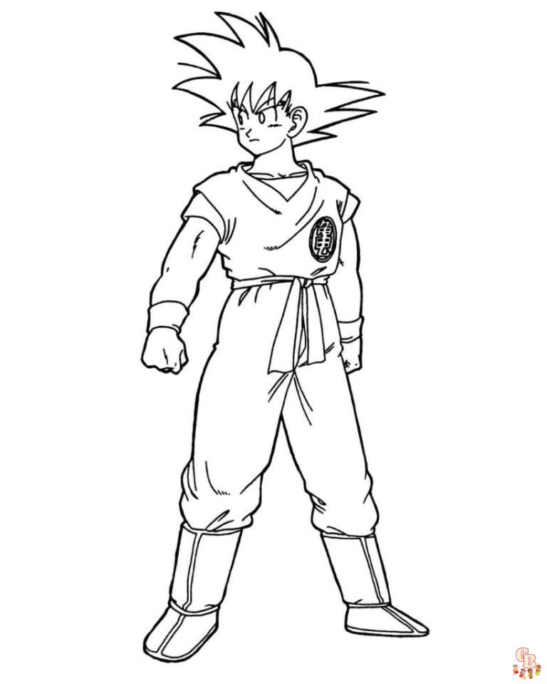 Découvrez les meilleurs coloriage de Sangoku à imprimer