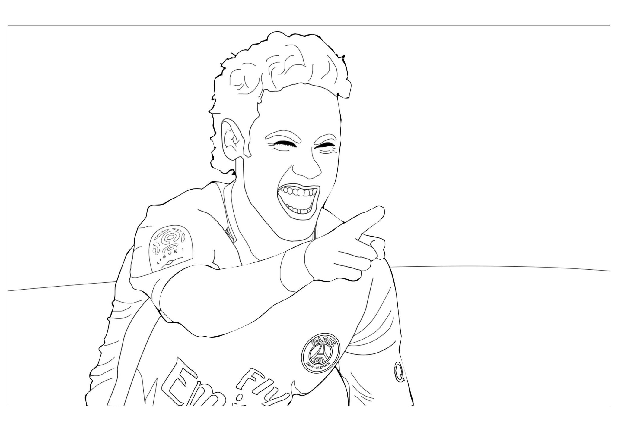 Coloriage PSG Des Dessins à Colorier pour les Fans