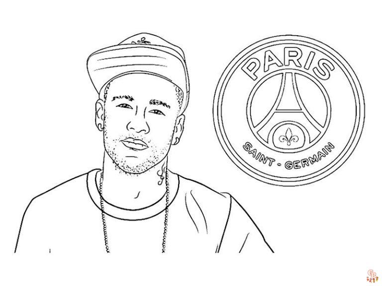 Coloriage PSG Des Dessins à Colorier pour les Fans