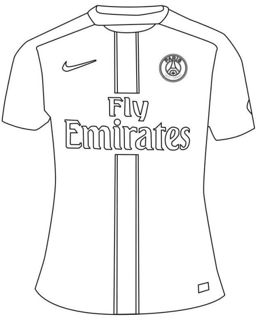 Coloriage PSG Des Dessins à Colorier pour les Fans