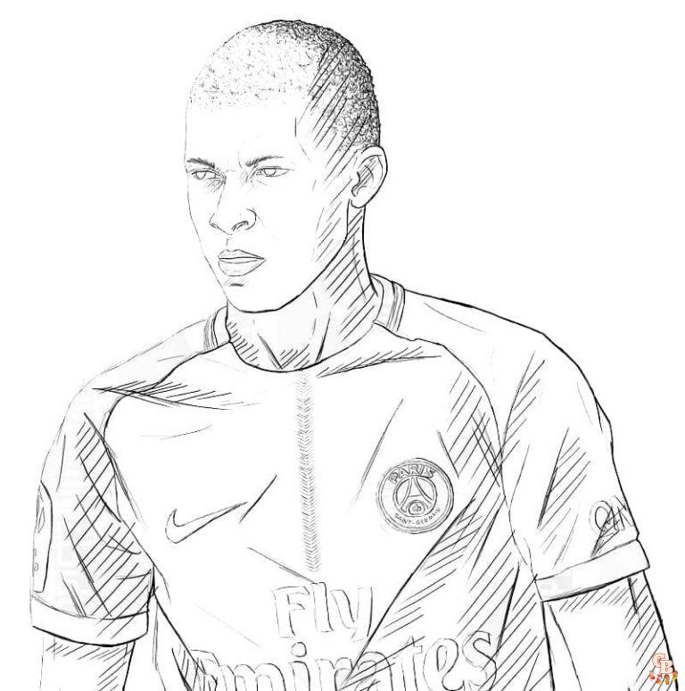 Coloriage PSG Des Dessins à Colorier pour les Fans