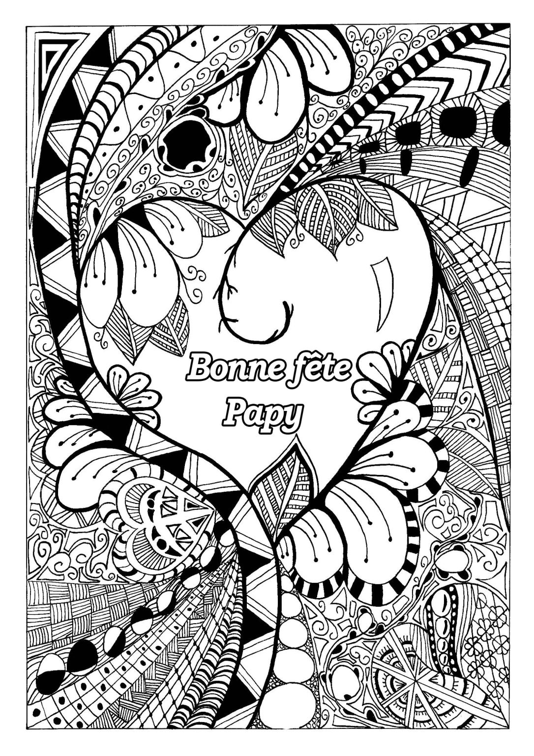 Fete des Papy coloriage pages : Idées et Modèles à Imprimer free