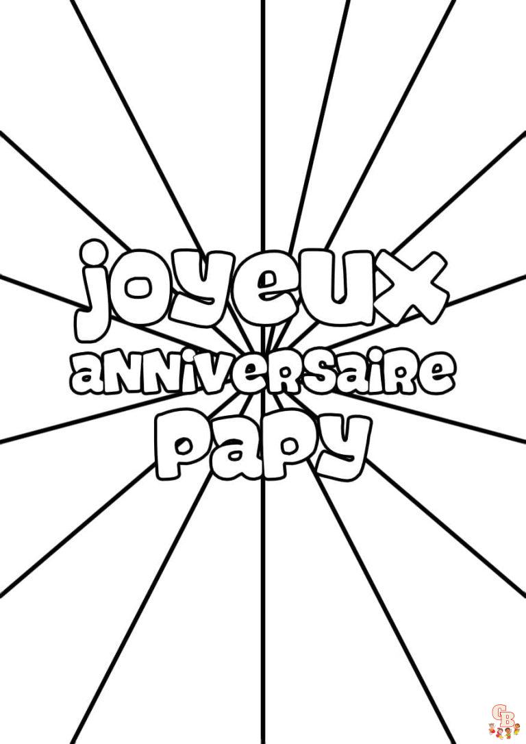 Fete des Papy coloriage pages : Idées et Modèles à Imprimer free